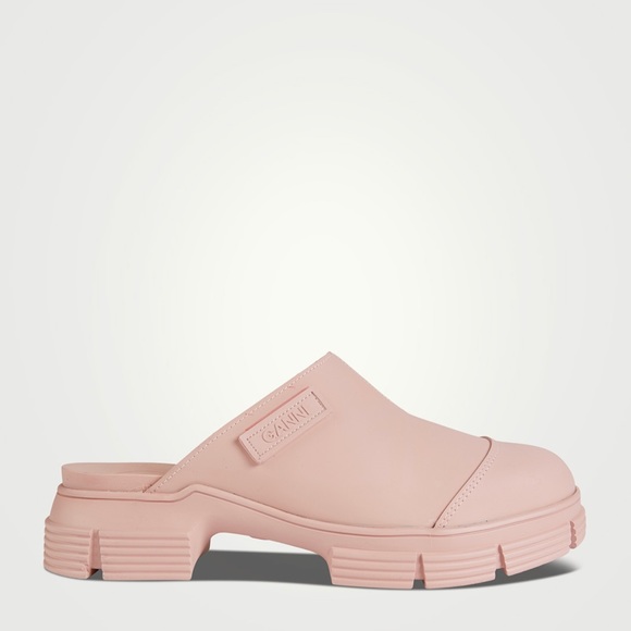 Ganni | Shoes | Ganni Pink Rubber Mules | Poshmark